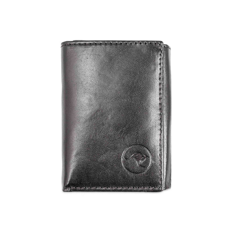Genuine Kangaroo Leather Wallet Natural Double Fold – Badgery Belts